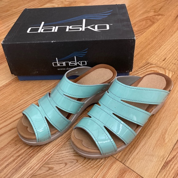 Dansko | Shoes | Dansko Monika Patent Sandal Pistachio Green Size 38 ...